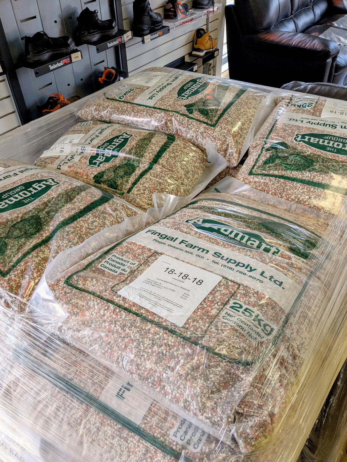 LAWN FERTILIZER 25KG BAG 18-18-18 — R-Safety