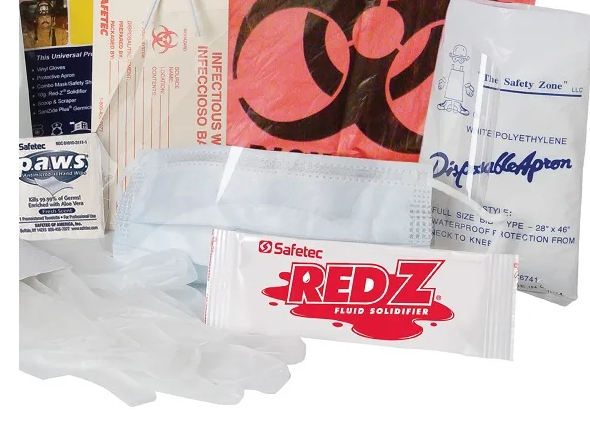 PRECAUTION BLOODBORNE PATHOGEN SPILL KIT - UNIVERSAL — R-Safety