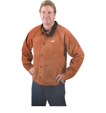 WELDING LEATHER JACKET MED (40-42) — R-Safety