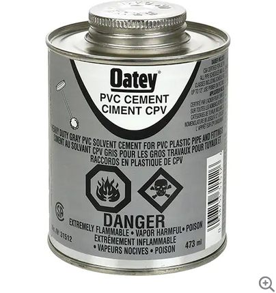 PVC CEMENT HD GREY 473ML — R-Safety