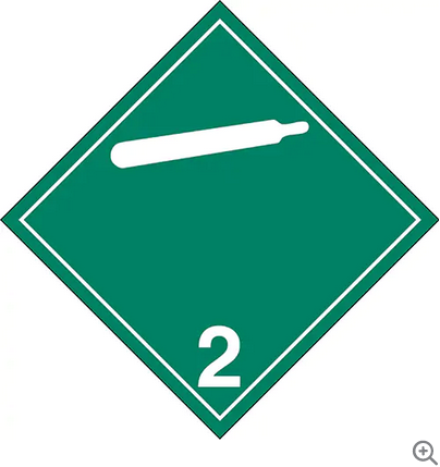 PLACARD COMPRESSED GAS PLASTIC — R-Safety