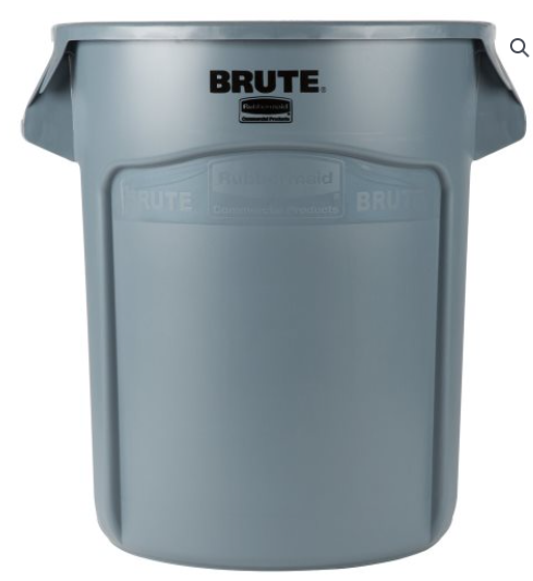 CONTAINER BRUTE GRAY 32GAL NO LID — R-Safety